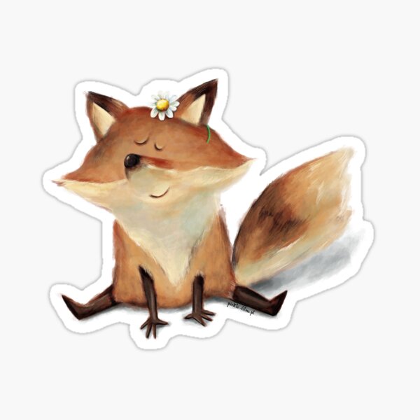 "The Fox" Sticker for Sale by Pickle-Films | Redbubble