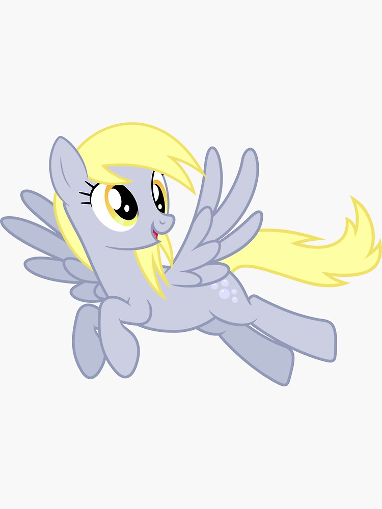 "Flying Derpy" Sticker for Sale by Mundschenk85 | Redbubble