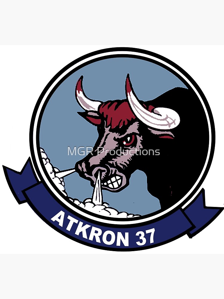 "VFA-37 (VA-37) Raging Bulls Patch" Art Print by Quatrosales | Redbubble