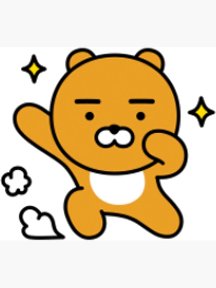 "KakaoTalk Friends Hello! Ryan - Tada (카카오톡 라이언)" Art Print by ...