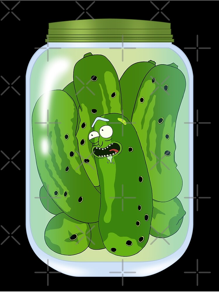 Poster « Pickle Rick Jar », par Pintwich | Redbubble
