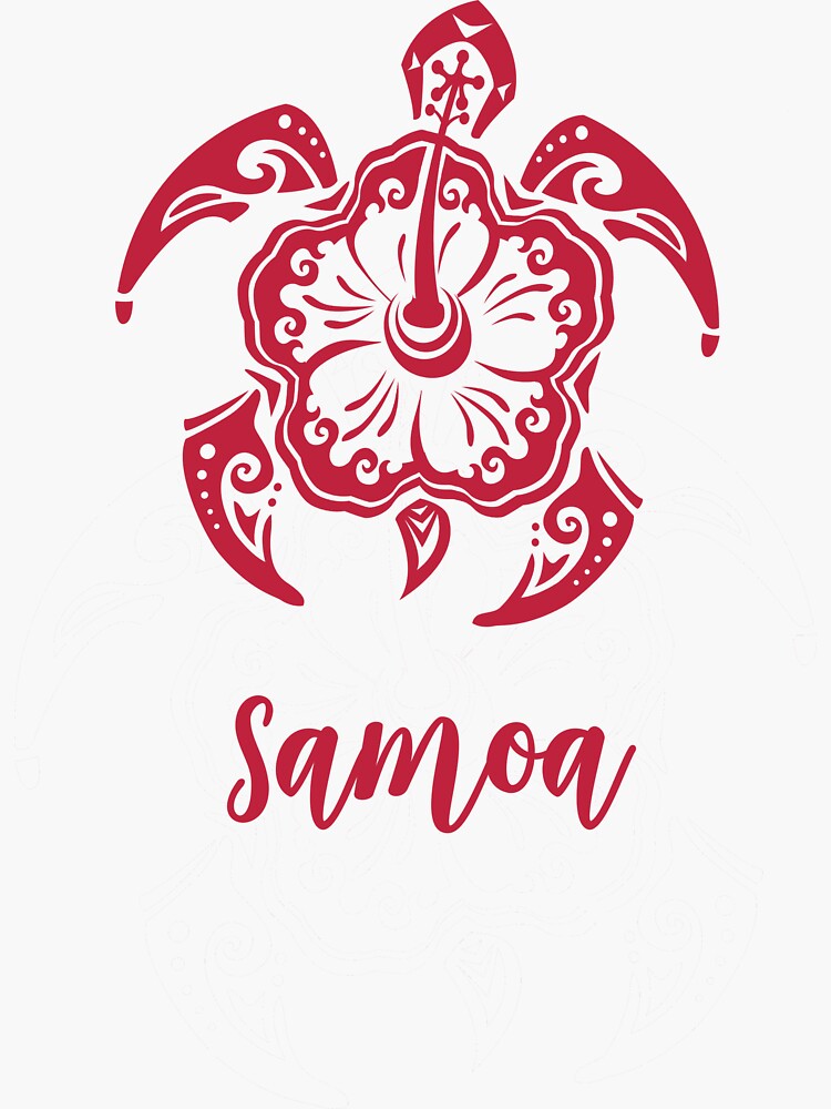 "Samoa tribal turtle" Sticker by TrevelyanPrints | Redbubble