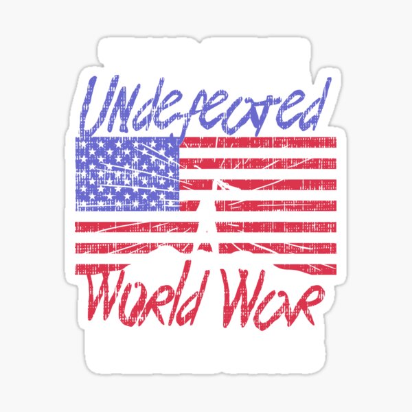 "RETIRED ARMY: Undefeated World War Champs Gift" Sticker for Sale by ...