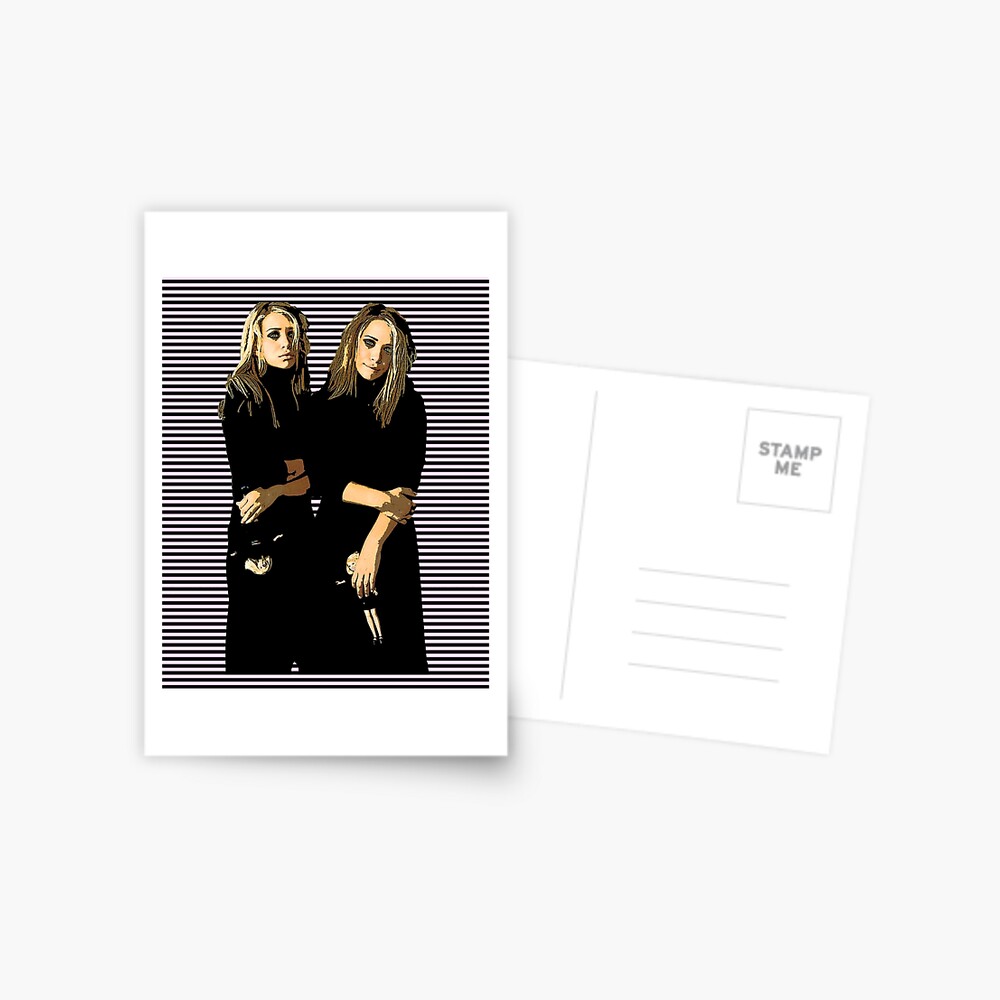 "mary-kate and ashley olsen twins fan art" Postcard by resmarted ...