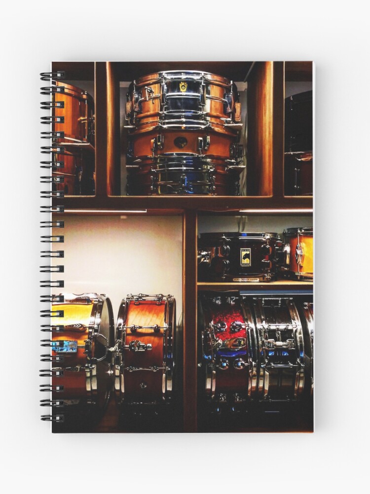 "Pretty Snare Drums All In A Row" Spiral Notebook for Sale by Douglas E ...