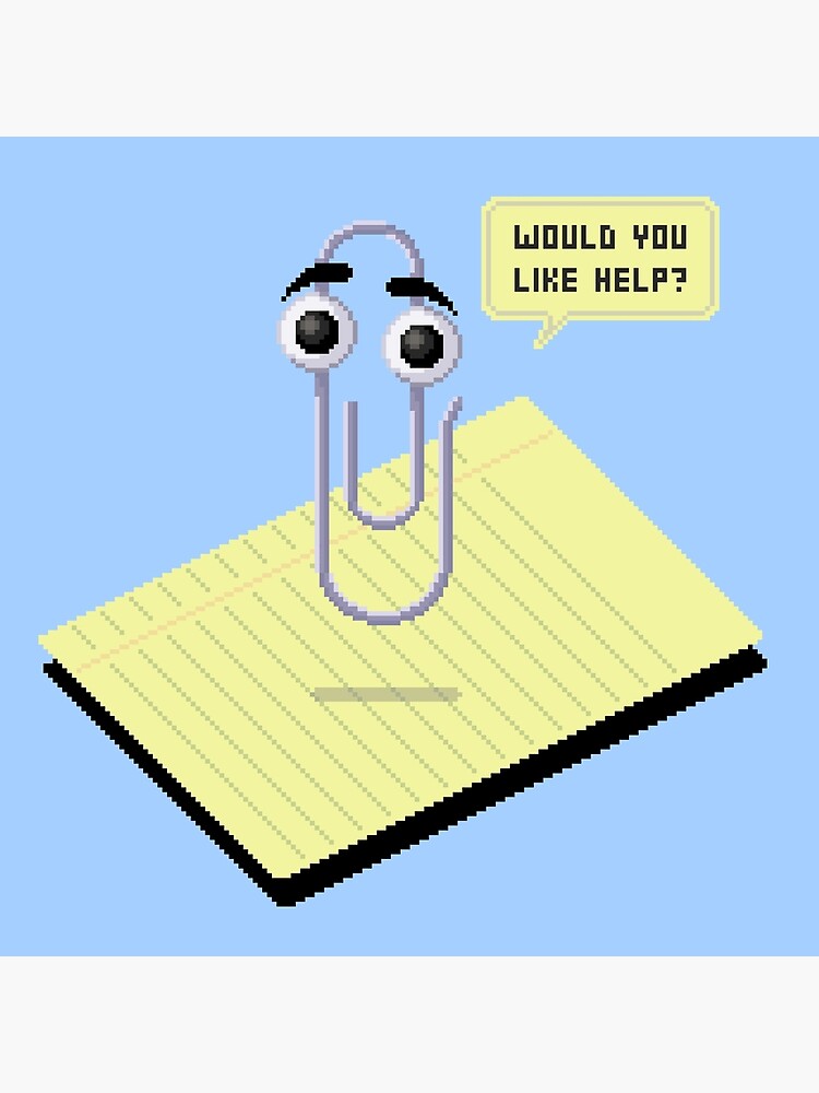 "Clippy Art" Art Board Print for Sale by Rilly579 | Redbubble