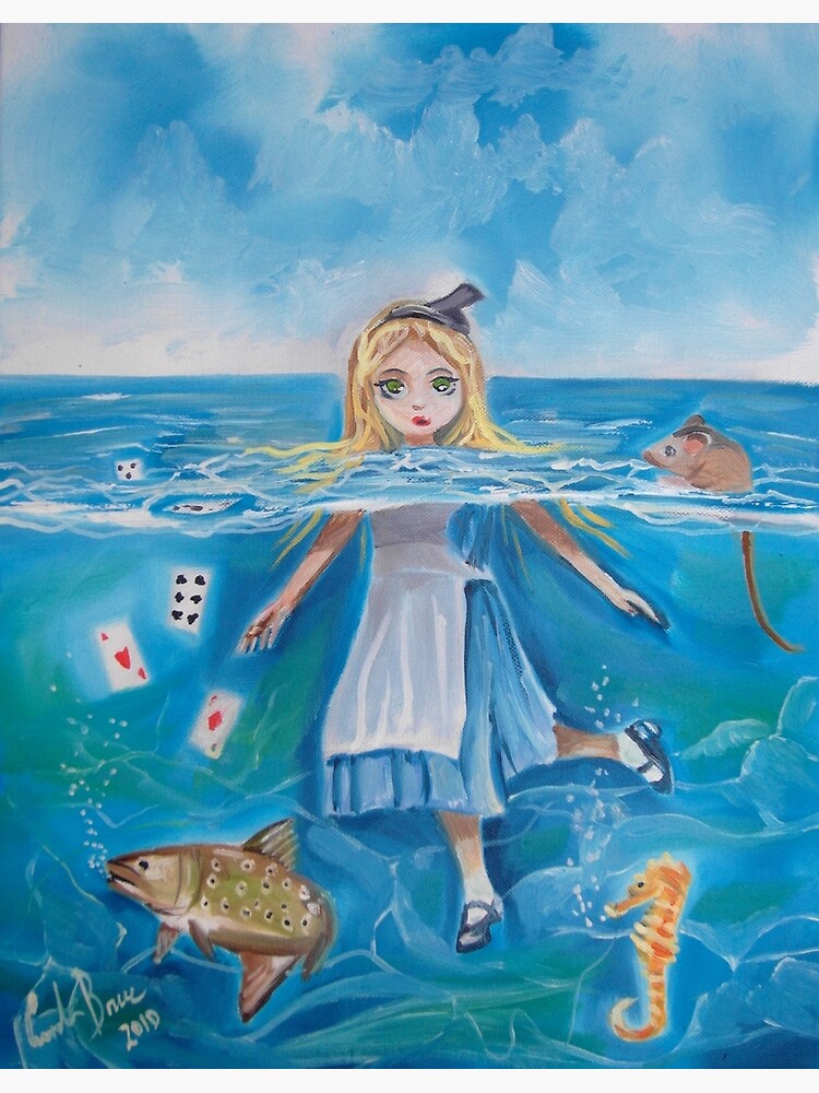 "Alice in Wonderland pool of tears" Poster by gordonbruce | Redbubble