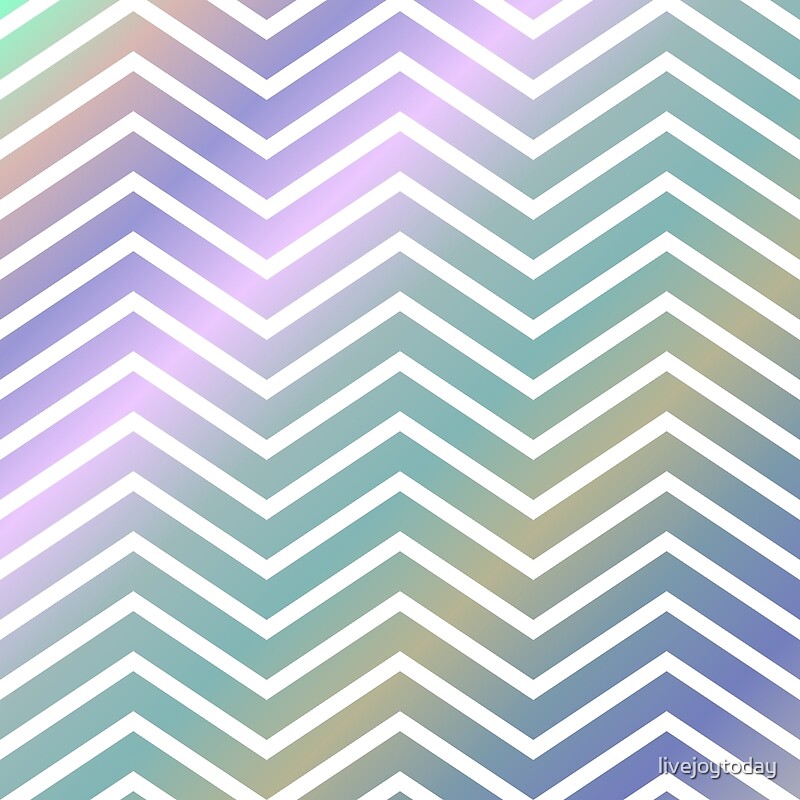 "Pastel Multi-Color ZigZag Pattern" by eBeth Varian | Redbubble