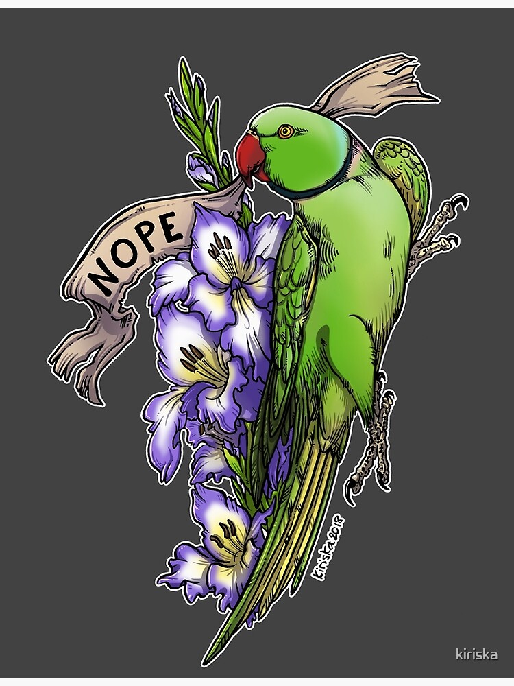"Nope (green)" Art Print for Sale by kiriska | Redbubble