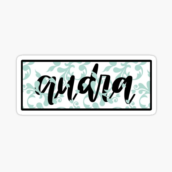 "Audra" Sticker by zc29 | Redbubble
