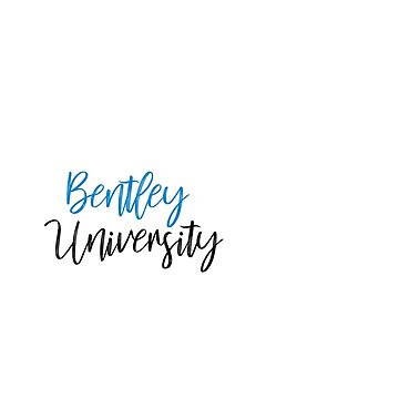 "Bentley University Script Sticker" Sticker for Sale by gabbycaz ...