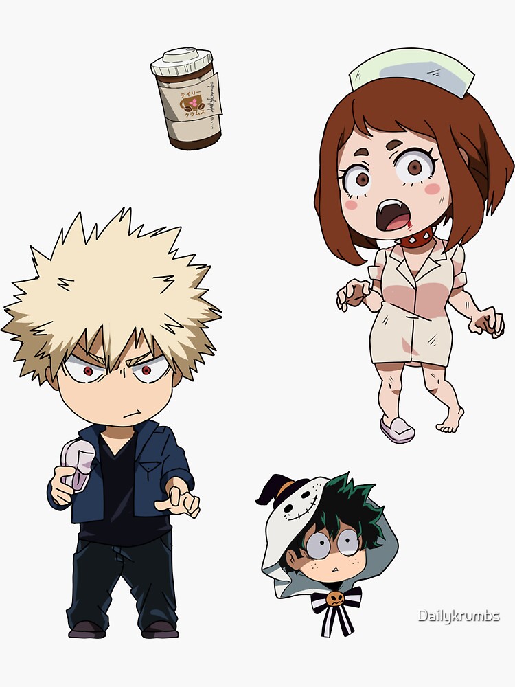 "Chibi-kachako - Good night n" Sticker by Dailykrumbs | Redbubble