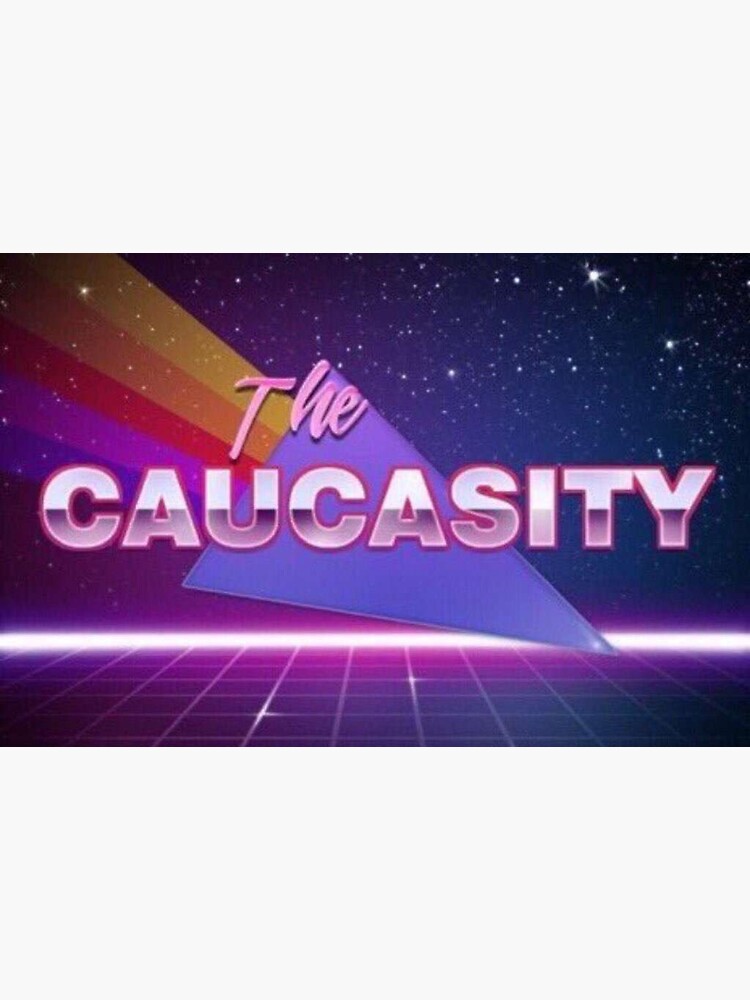 "The Caucasity Meme Sticker" Sticker for Sale by haileyleonard | Redbubble