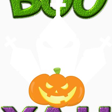 "Booyah - Funny Halloween Graveyard Pumpkin Design" Sticker for Sale by ...