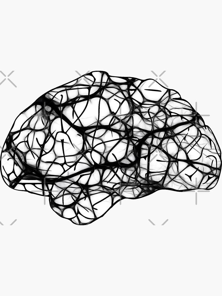 "Neural Network 2" Sticker for Sale by ColorfulCortex | Redbubble
