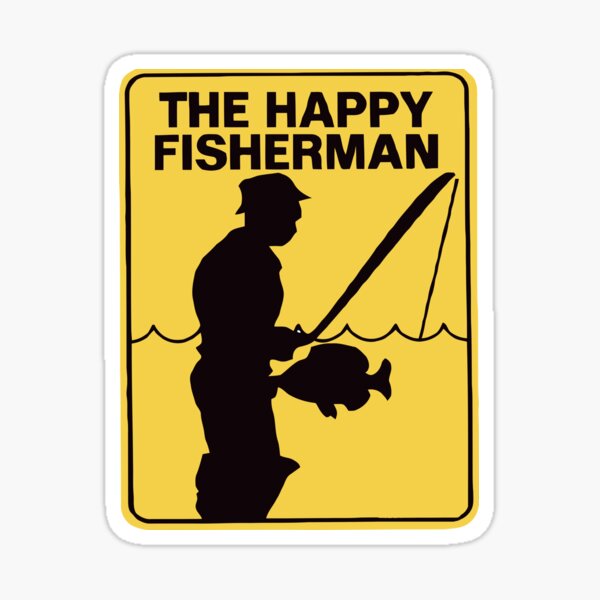 "Funny fishing" Sticker for Sale by uselessorder | Redbubble