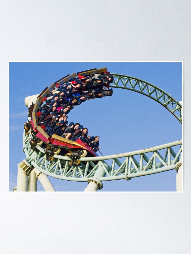 "Colouss - Out Of a Loop - Thorpe Park" Poster for Sale by Colin ...