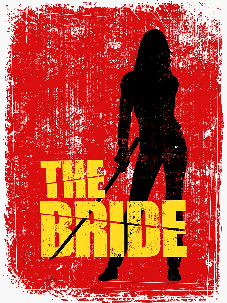 The Bride (Kill Bill) Sticker,Kill Bill Sticker, Tarantino Sticker ...