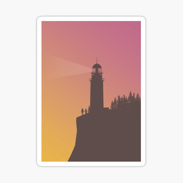 "Life is Strange - Arcadia Bay Lighthouse with Chloe & Max" Sticker for ...