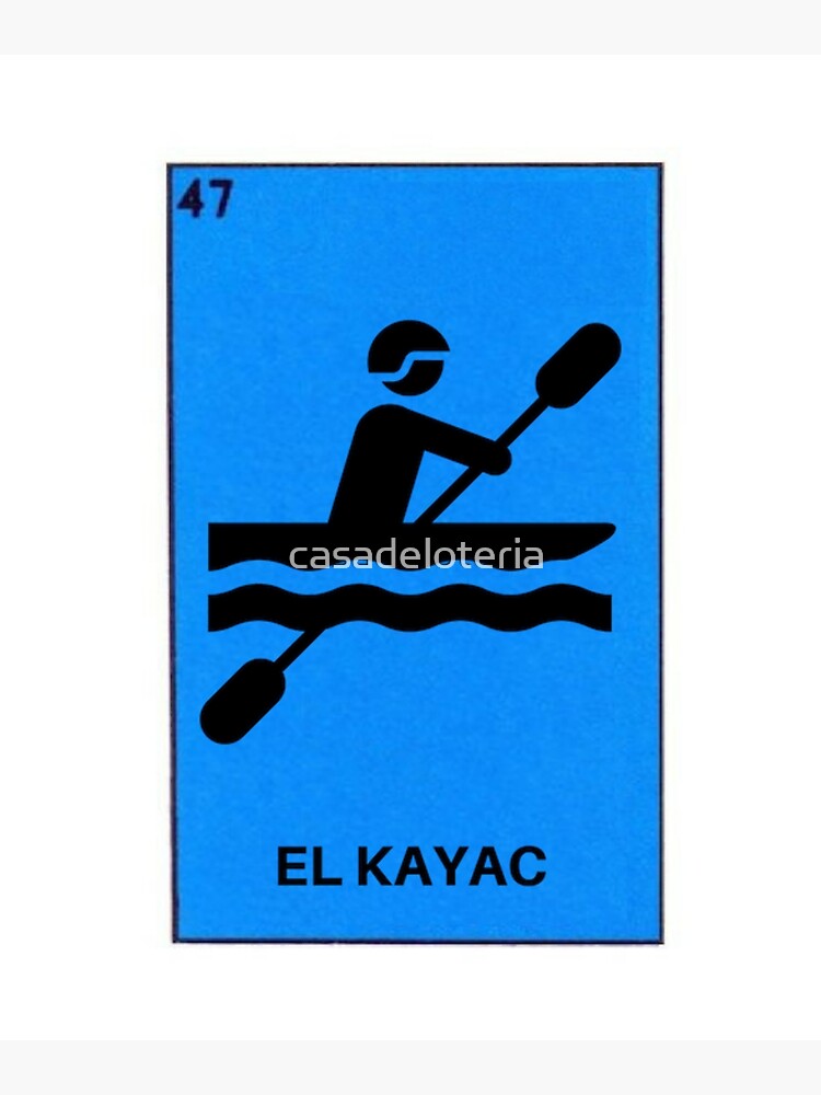 Lámina fotográfica «El Kayac Funny Loteria Mexicana Tarjeta para ...