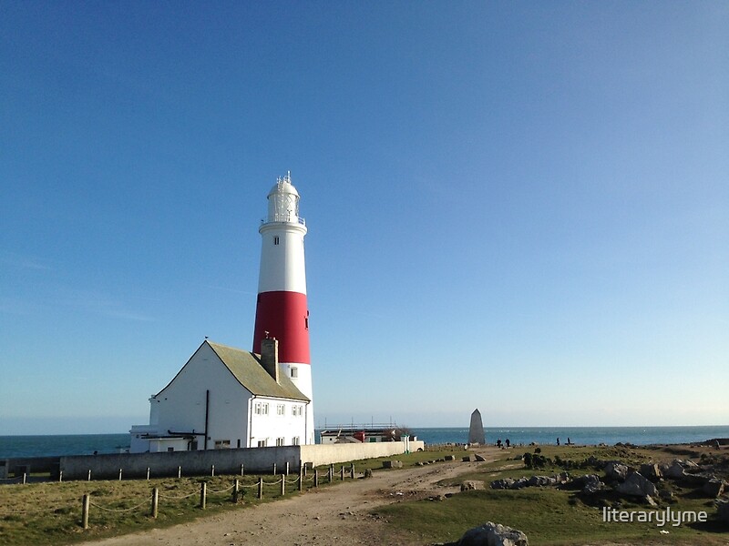 "Portland Bill Lighthouse by Natalie Manifold" by literarylyme | Redbubble