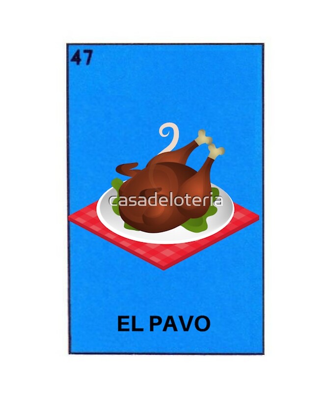 "El Pavo Thanksgiving Turkey Mexican Loteria Bingo Card" by ...