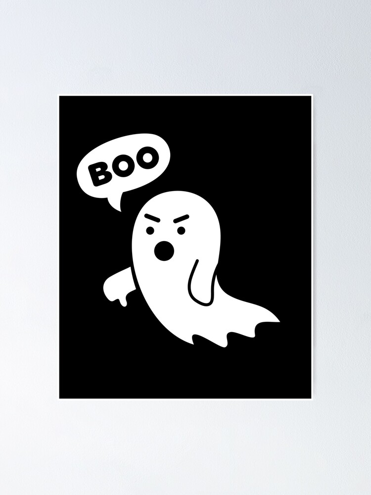 "Disapproving Ghost heckling Boo! with thumbs down" Poster for Sale by ...