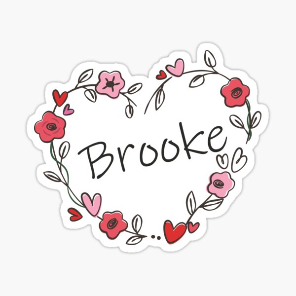 "Brooke" Sticker for Sale by oleo79 | Redbubble