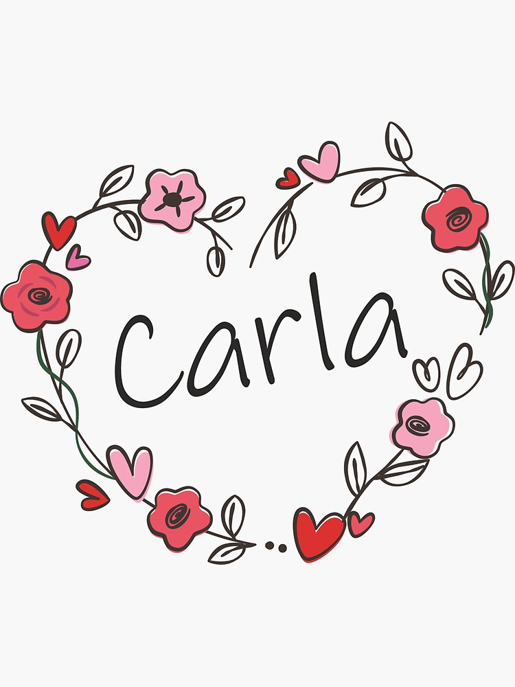 "Carla" Sticker for Sale by oleo79 | Redbubble