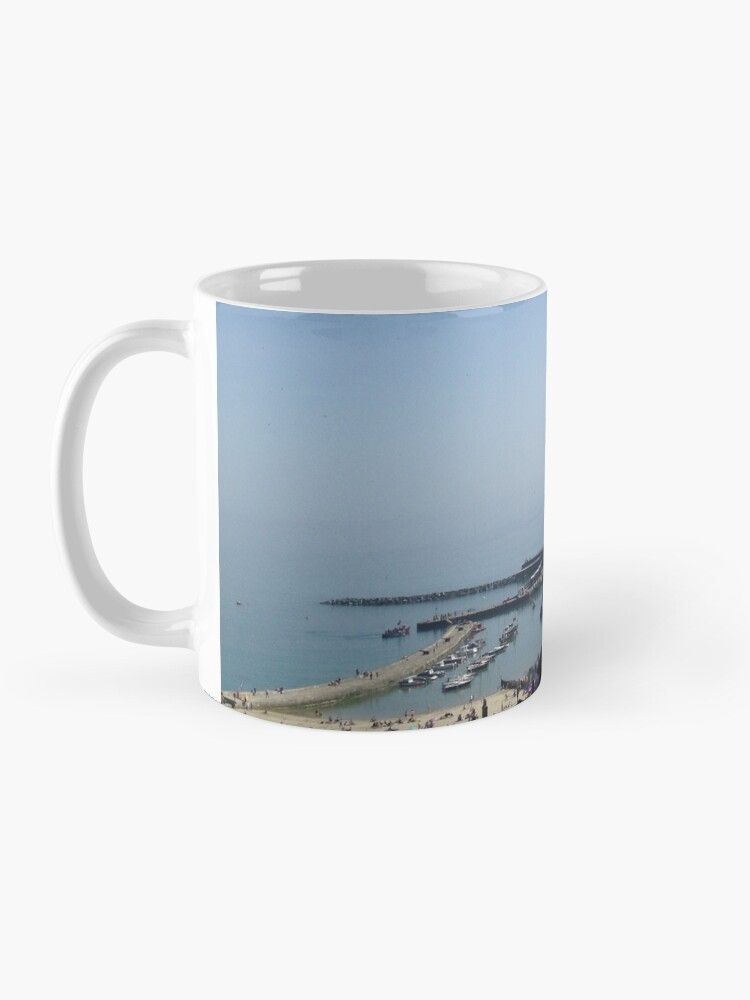 "The Cobb from Above at Lyme Regis by Natalie Manifold" Mug by ...