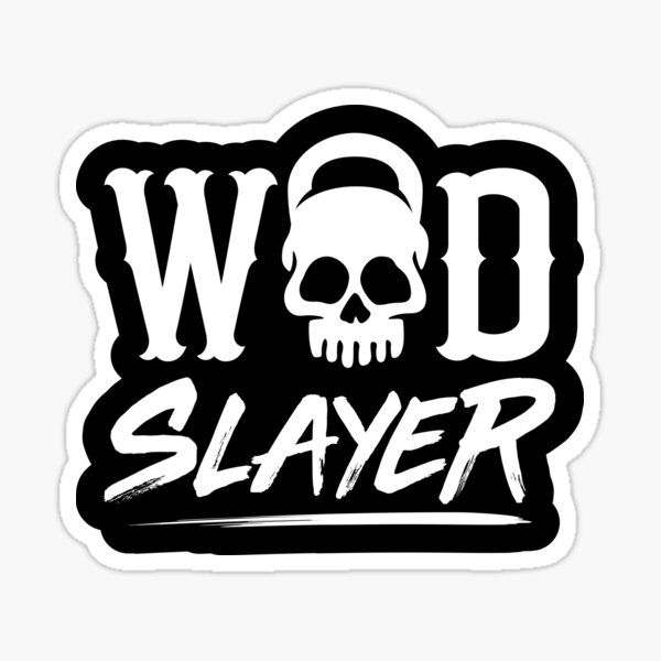 "WOD Slayer Skull" Sticker for Sale by brogressproject | Redbubble