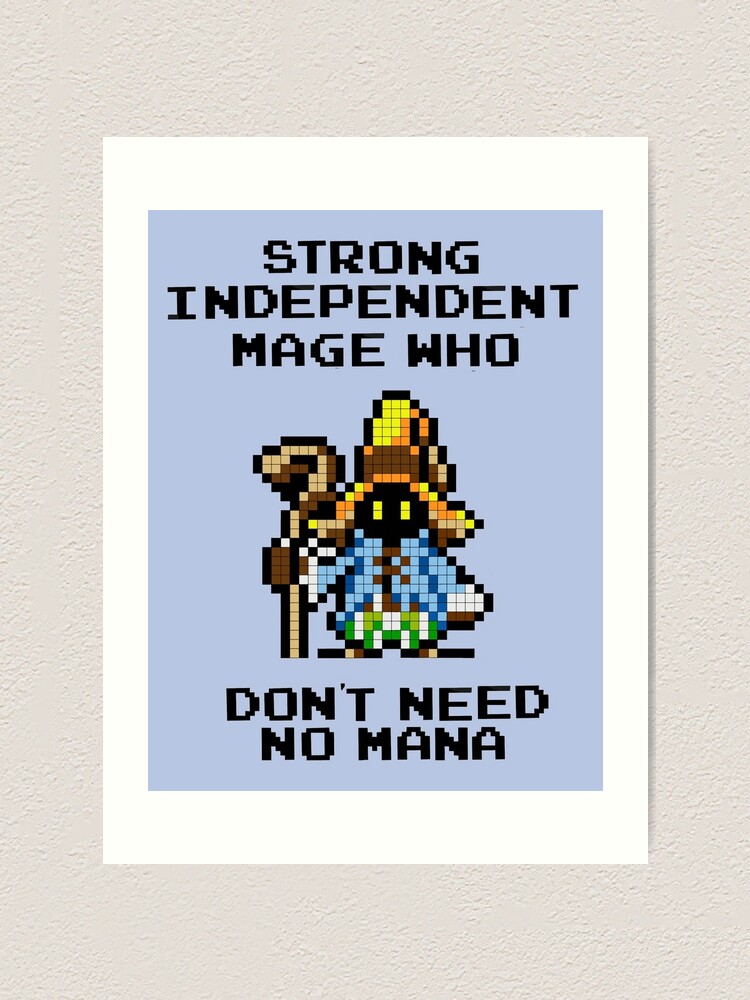 "8 Bit Mage" Art Print by NessHalliwell | Redbubble