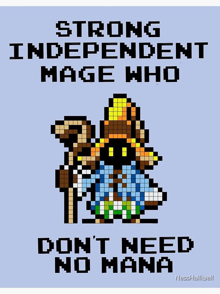 "8 Bit Mage" Art Print by NessHalliwell | Redbubble