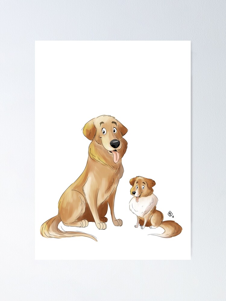 "Golden friends" Poster by studiokayleigh | Redbubble