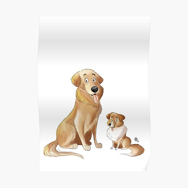 "Golden friends" Poster by studiokayleigh | Redbubble