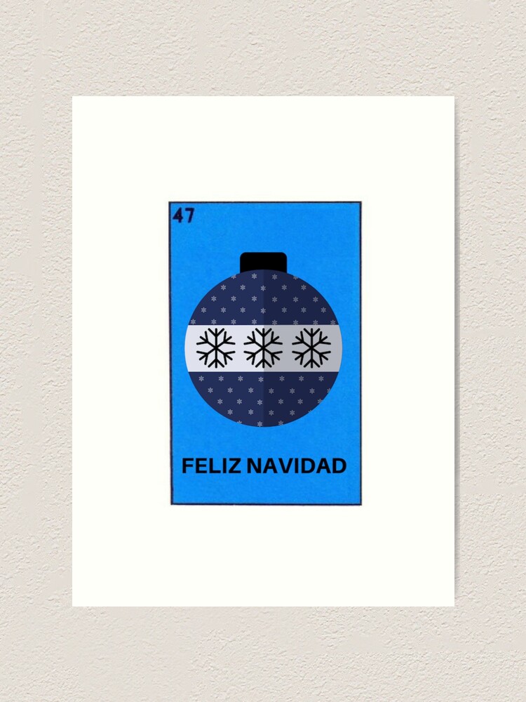"Feliz Navidad Merry Christmas Ornament Mexican Loteria Bingo Tarrot ...