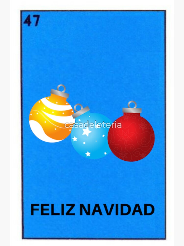 Pegatina «Feliz Navidad Feliz Navidad Mexicana Loteria Bingo Tarjeta ...