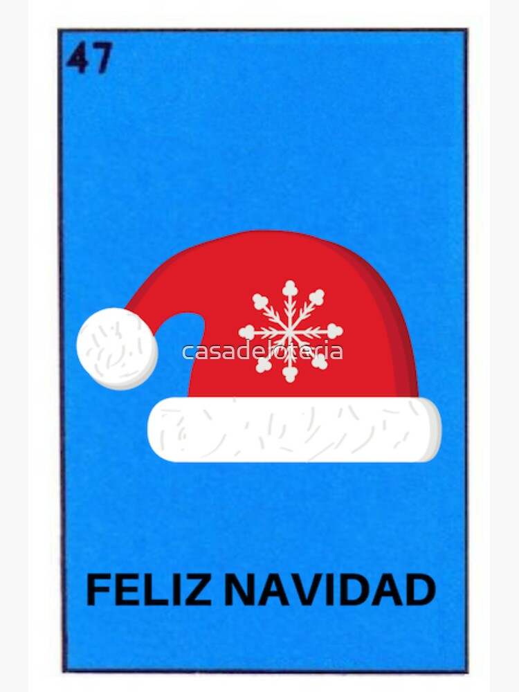 Pegatina «Feliz Navidad Feliz Navidad Divertido Loteria Mexicana Bingo ...