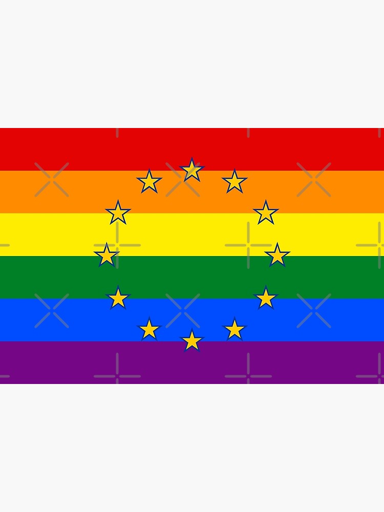 "European Union LGBTQ Pride Flag" Poster for Sale by popkulturniy ...