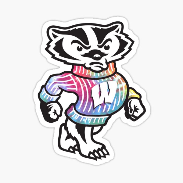 "Bucky Badger" Sticker for Sale by sabrinabrowne | Redbubble