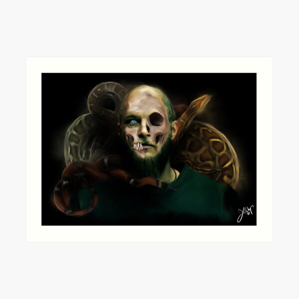 "Ragnar Skull - Halloween" Art Print by Xbalanque | Redbubble