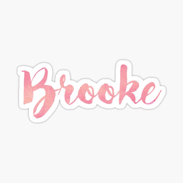 "Brooke" Sticker by ampp | Redbubble