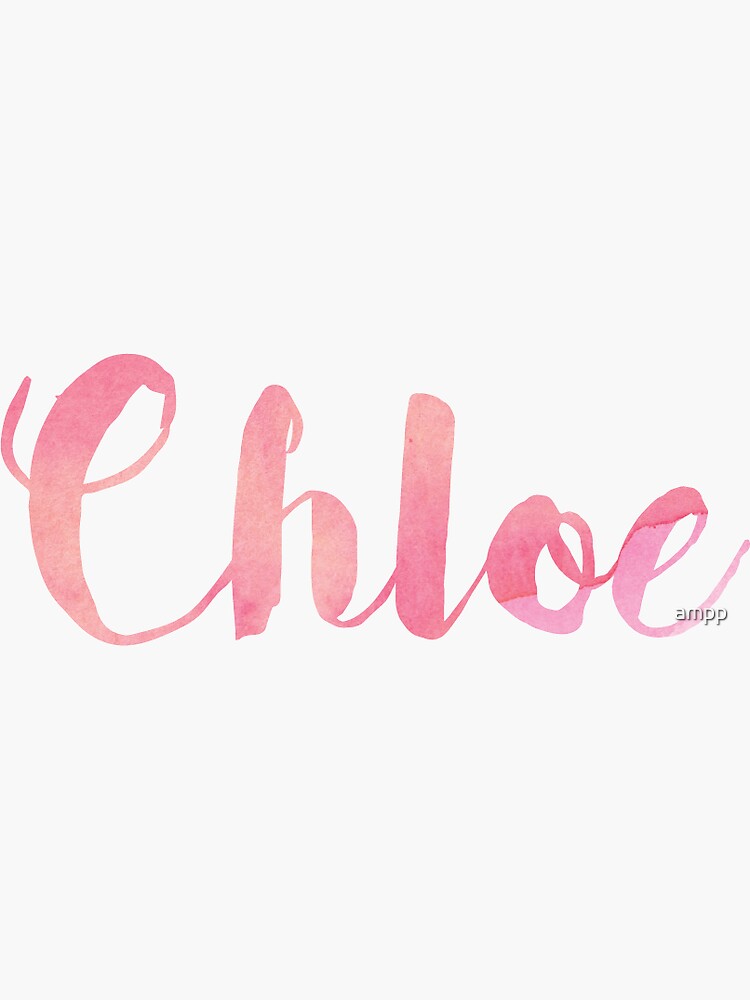 "Chloe" Sticker for Sale by ampp | Redbubble