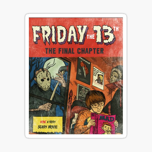 "Friday the 13th" Sticker for Sale by ribncheese | Redbubble