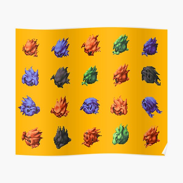 "Final Fantasy / Bomb" Poster by MisterPixel | Redbubble