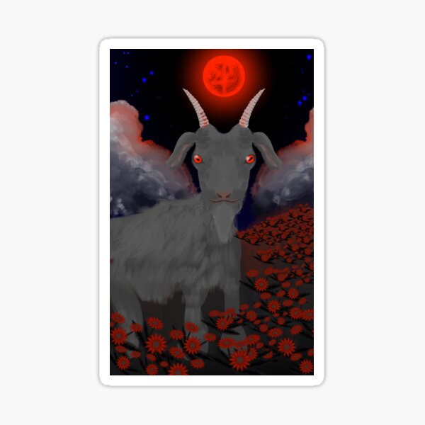 "Demon goat" Sticker by DanteVesalius | Redbubble