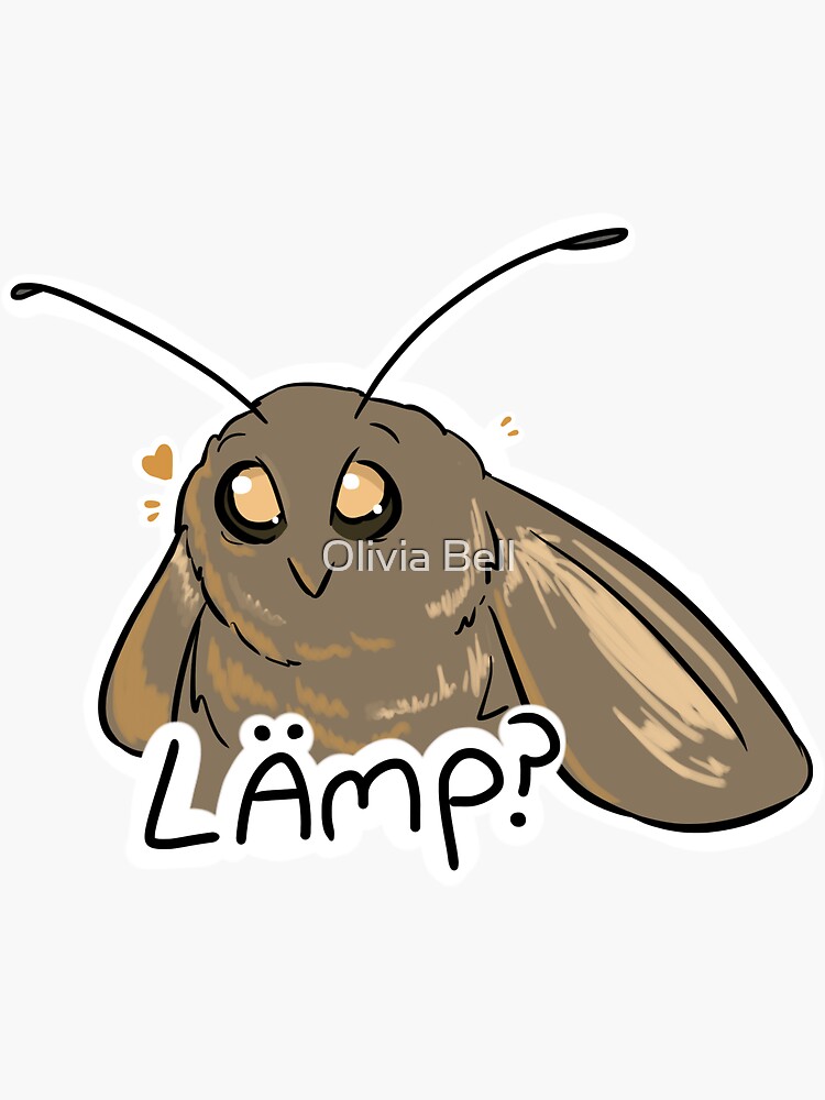 "Lamp Moth" Sticker for Sale by StarTheEpicOne | Redbubble