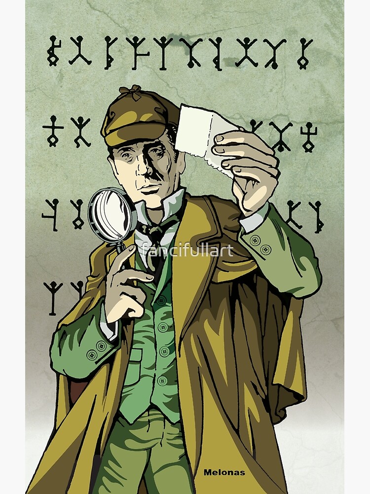 "Sherlock Holmes / The dancing Men by peter Melonas" Art Print for Sale ...