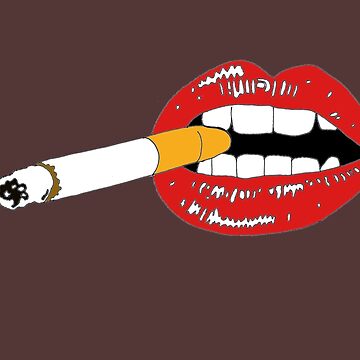 "Smoking a Cigarette" Sticker for Sale by Lukasz Czyzewski | Redbubble