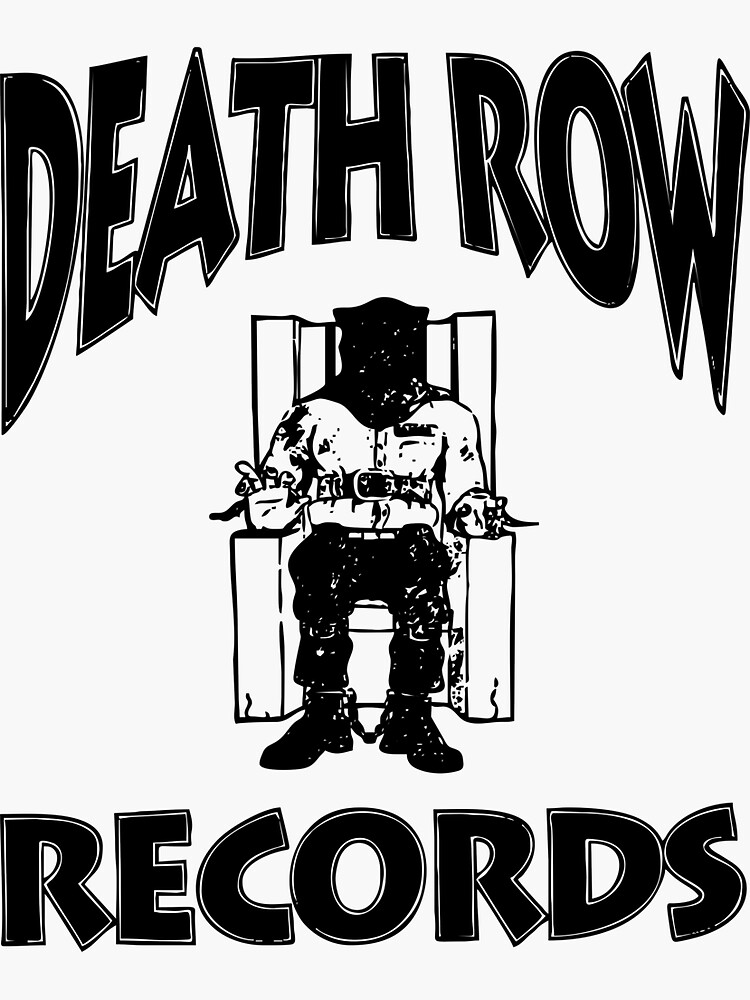 "Death Row Record" Sticker for Sale by patriklintang | Redbubble